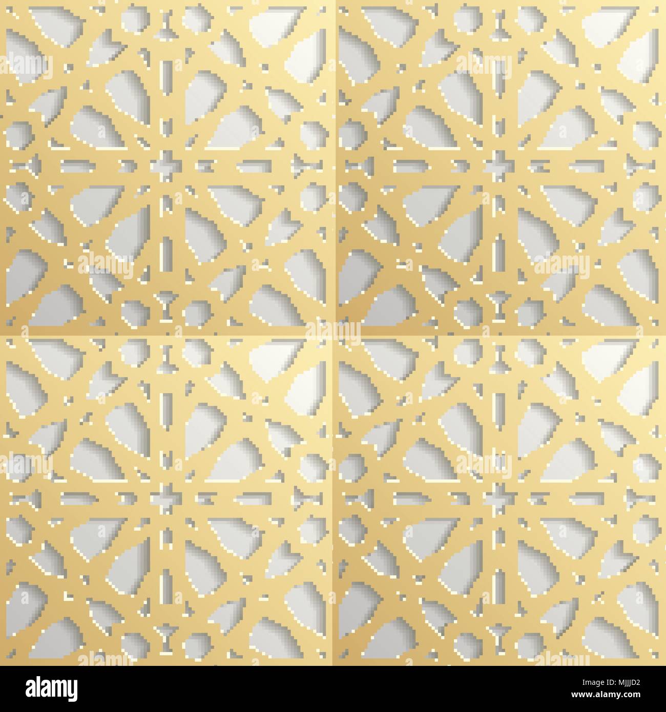 Seamless islamic pattern 3d . Traditional Arabic design element Stock ...