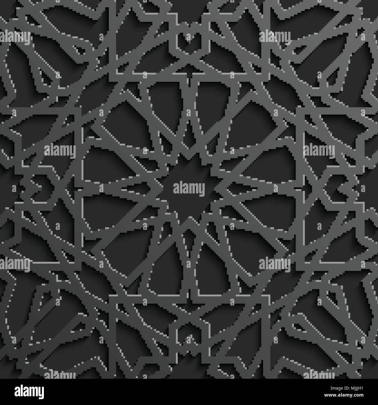 Seamless islamic pattern 3d . Traditional Arabic design element Stock ...