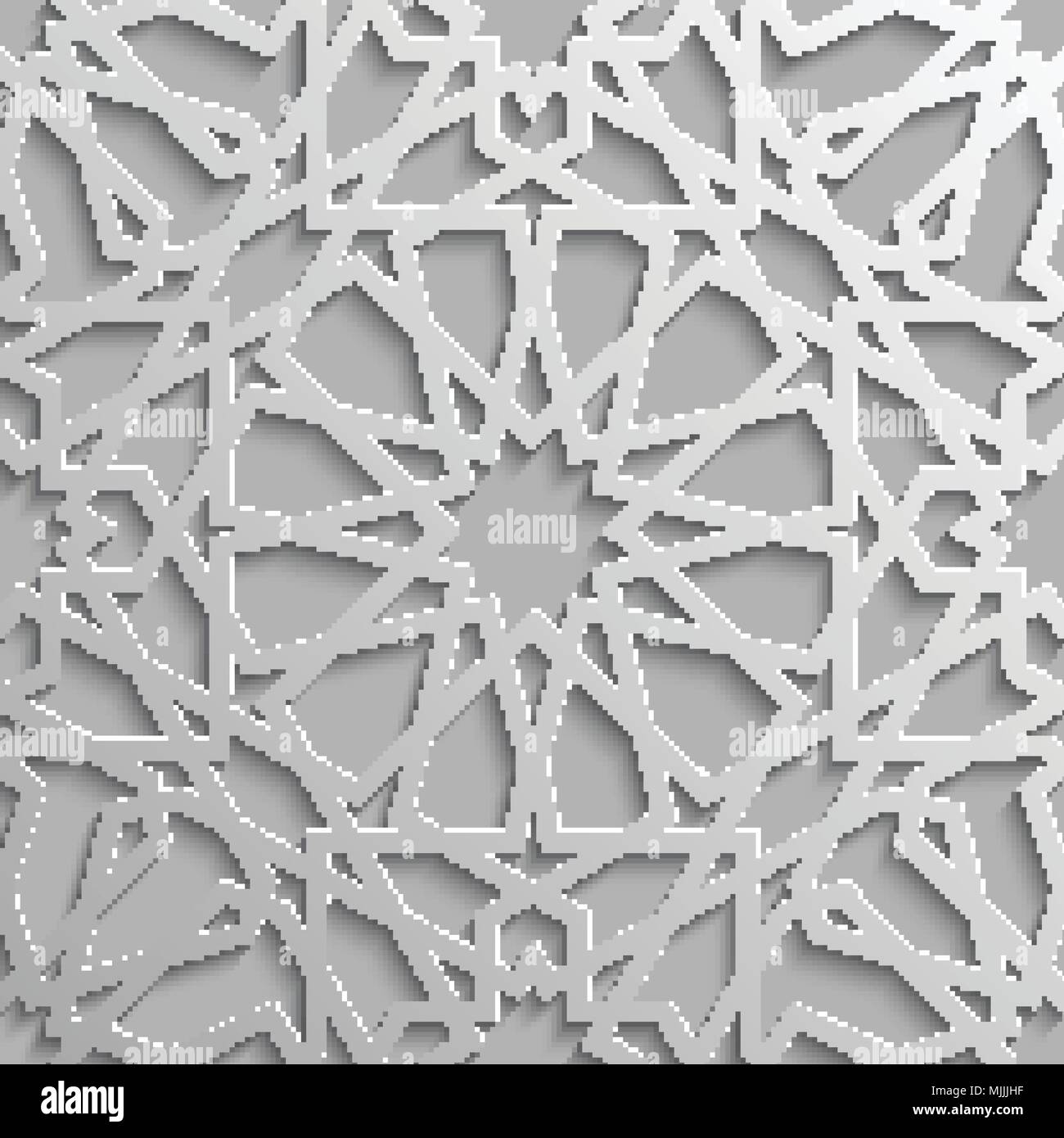 Seamless islamic pattern 3d . Traditional Arabic design element Stock ...