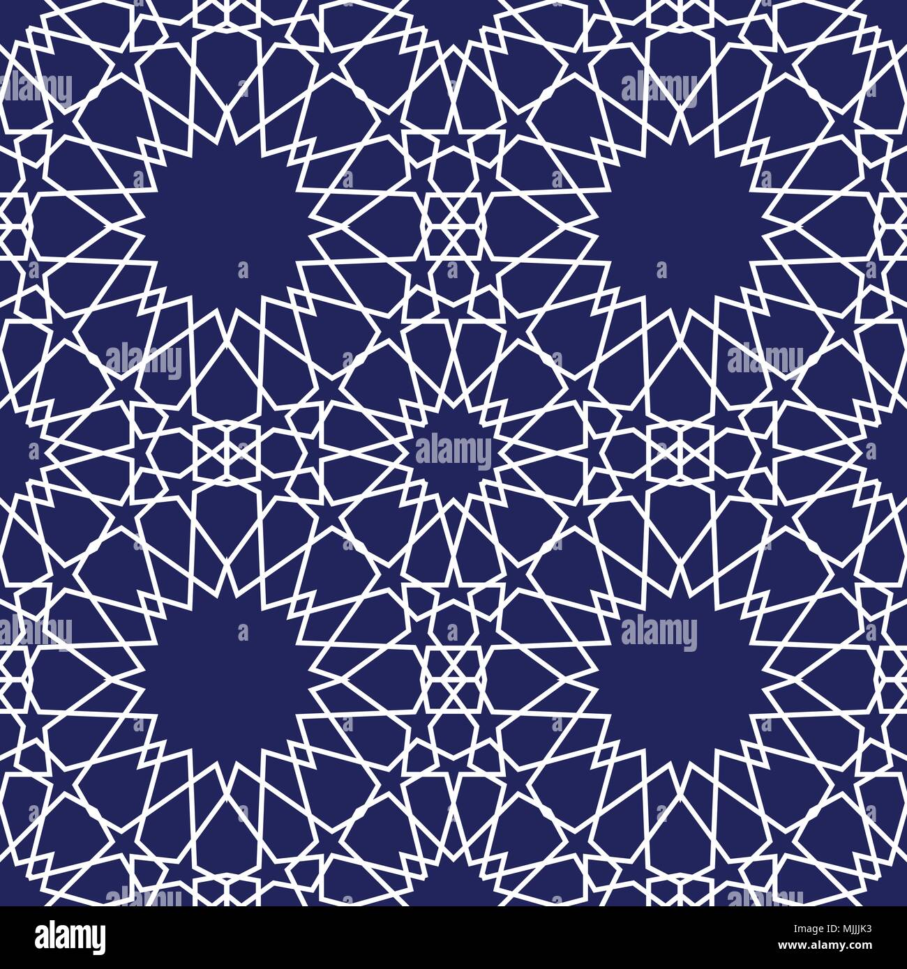 Geometric arabic seamless pattern. Abstract islamic vector background ...