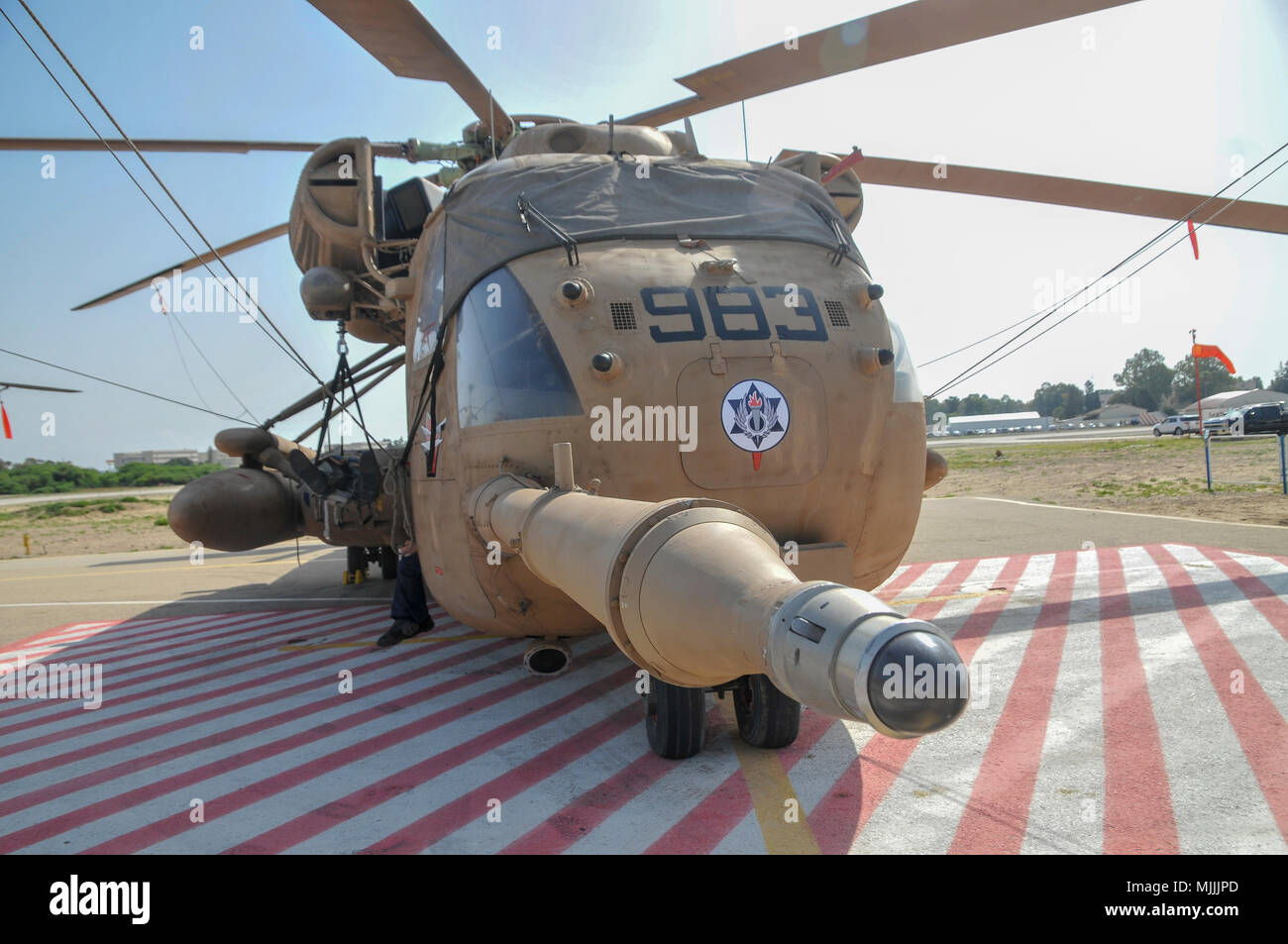 An Israeli Air force (IAF) exhibition. IAF helicopter, Sikorsky S-70 UH ...