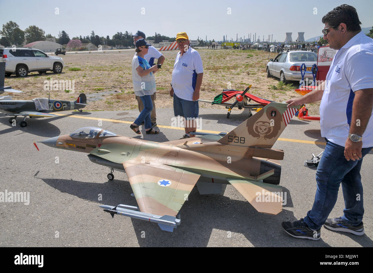 Radio controlled model aircraft demonstration at the IAF Air Show ...