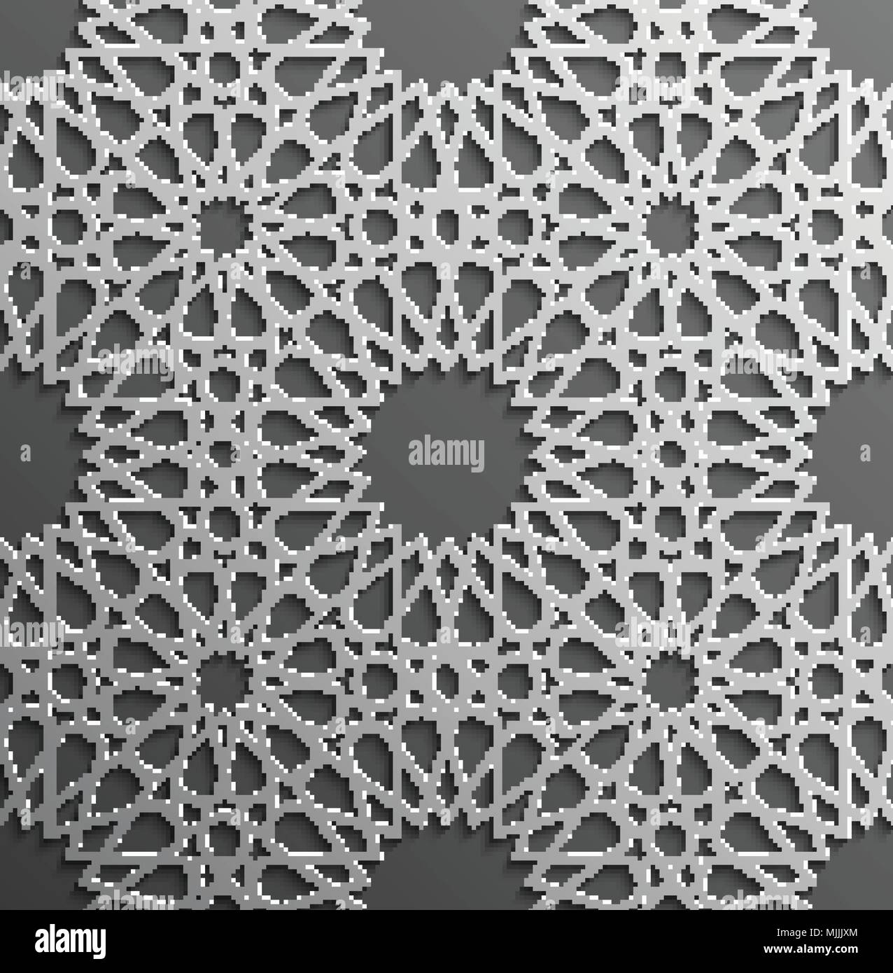 Seamless islamic pattern 3d . Traditional Arabic design element Stock ...