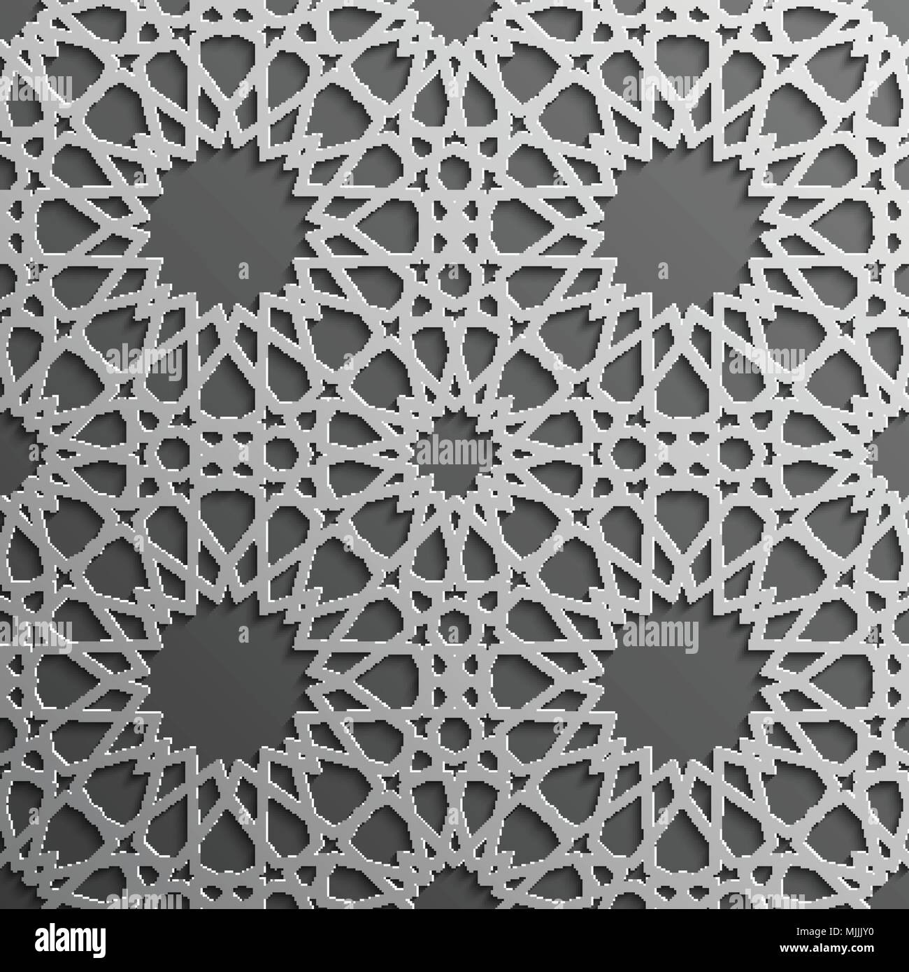 Seamless islamic pattern 3d . Traditional Arabic design element Stock ...