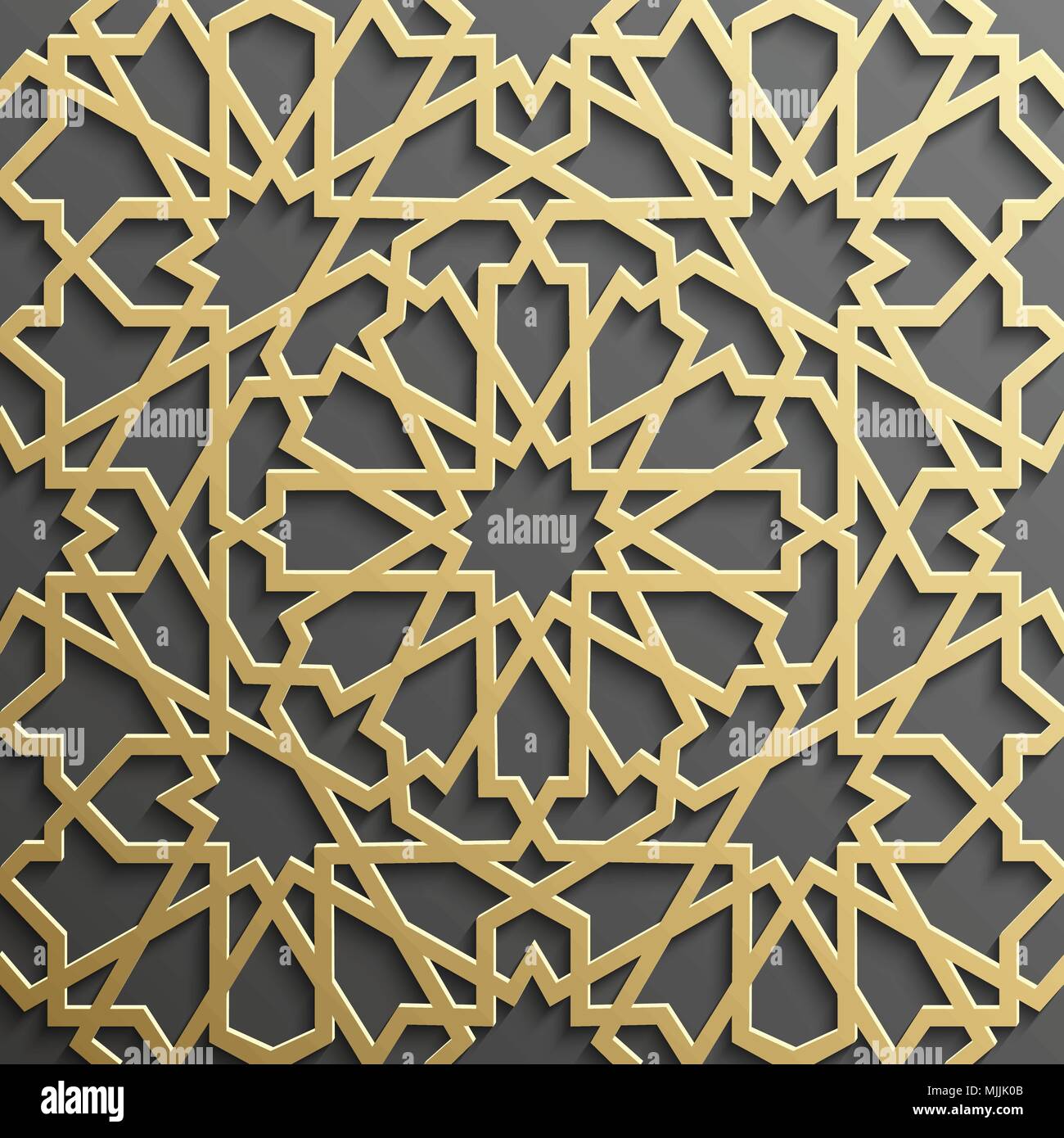 Seamless islamic pattern 3d . Traditional Arabic design element Stock ...