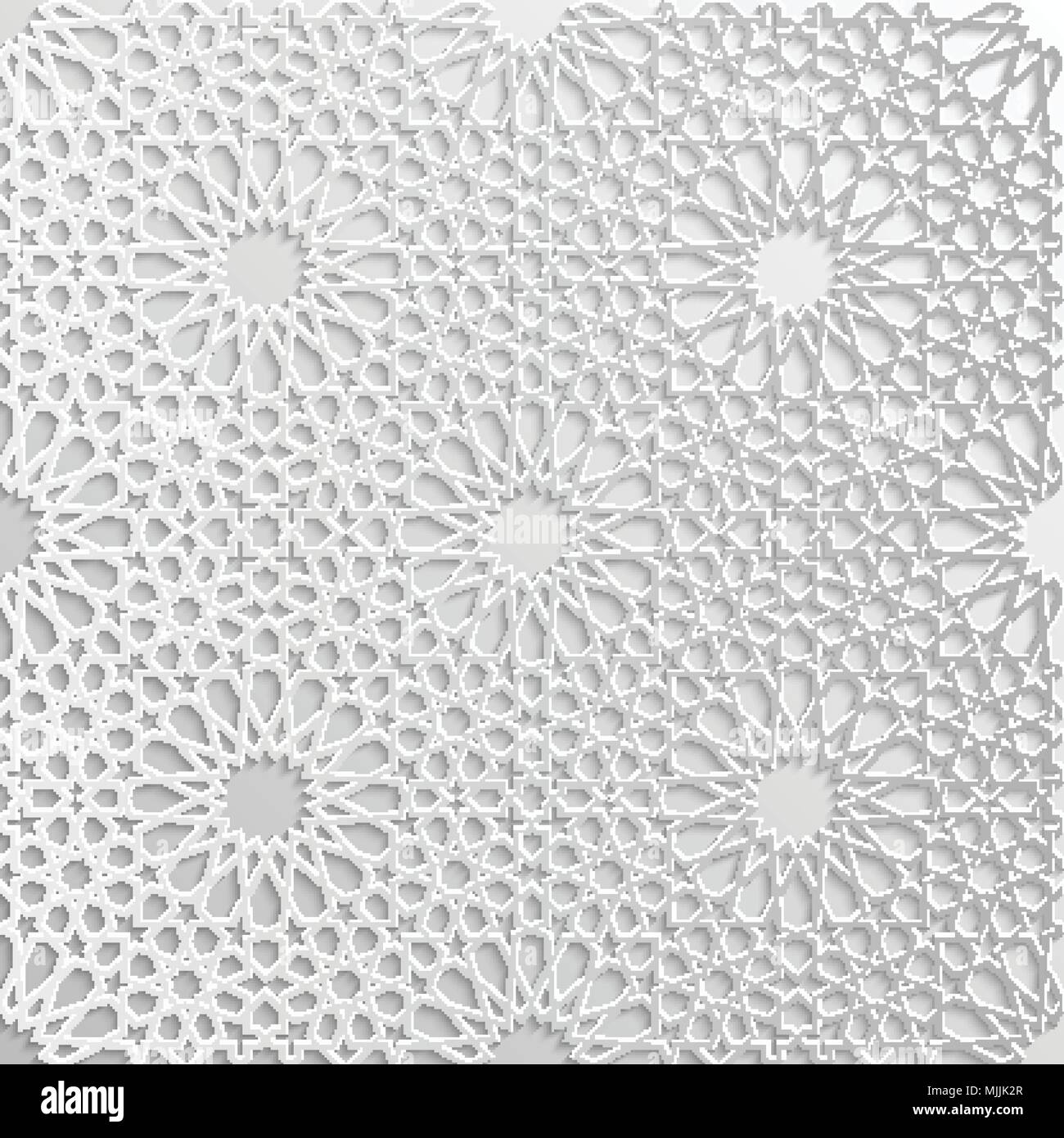 Seamless islamic pattern 3d . Traditional Arabic design element Stock ...