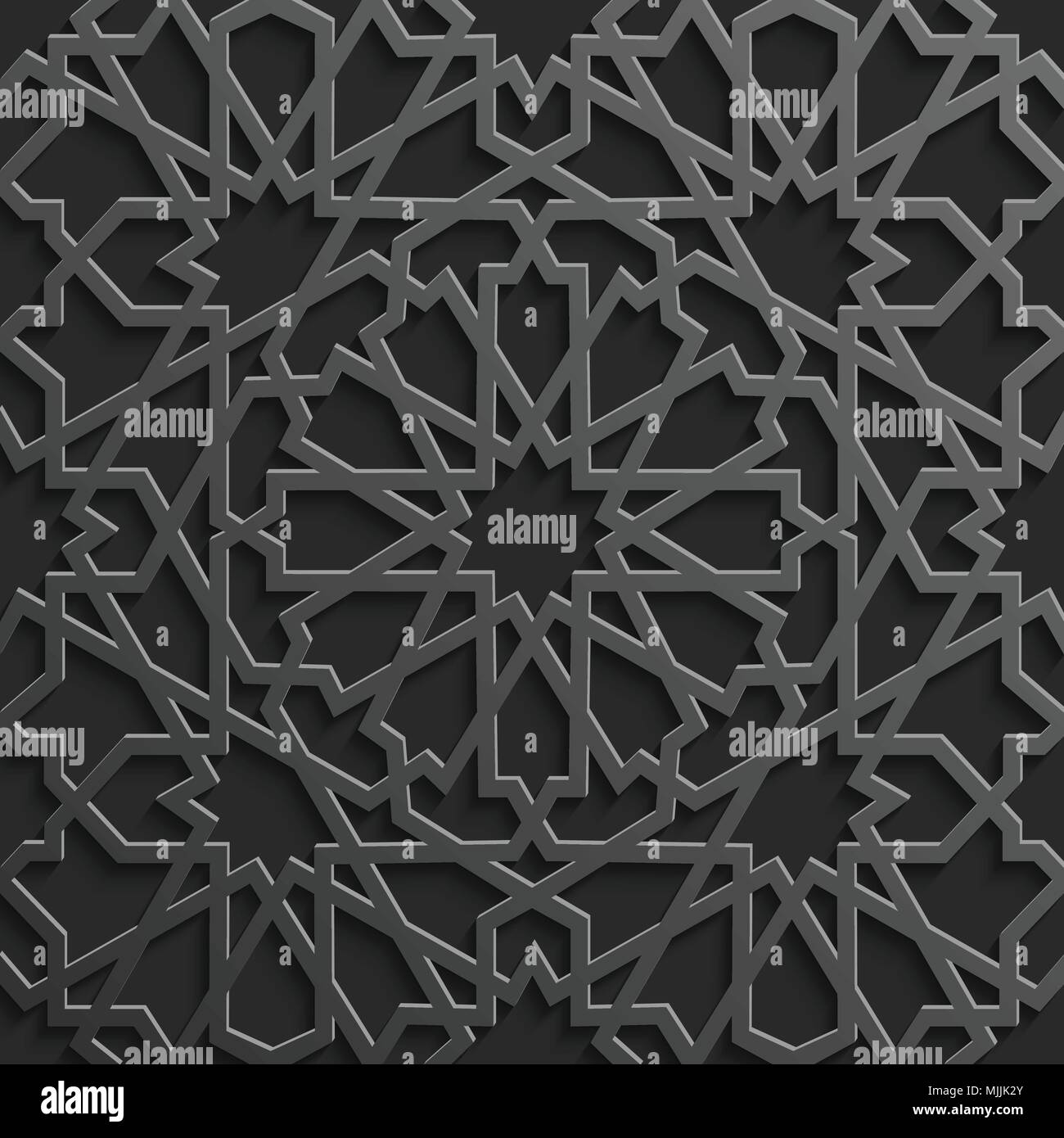 Seamless islamic pattern 3d . Traditional Arabic design element Stock ...