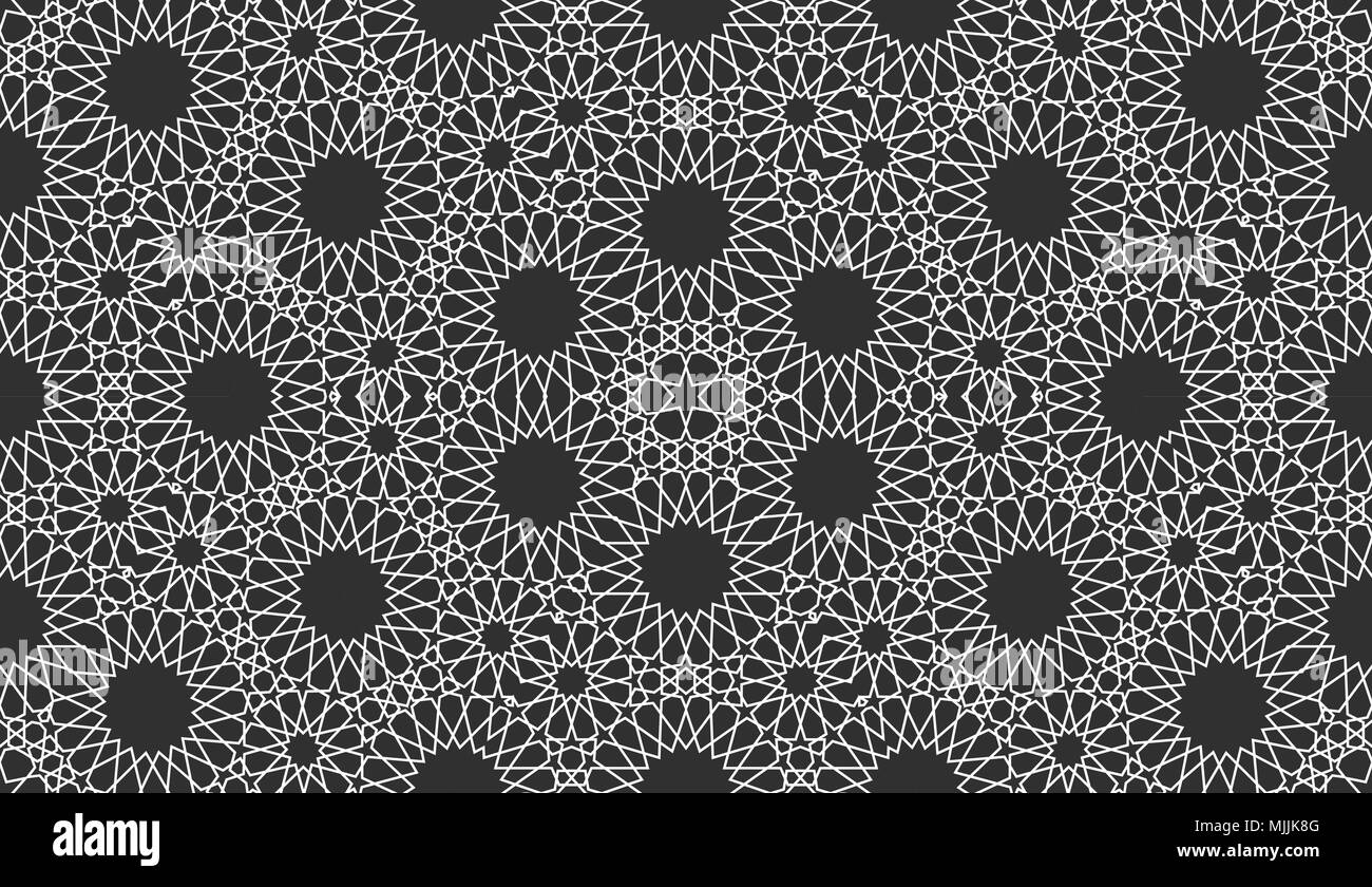 Geometric arabic seamless pattern. Abstract islamic vector background ...