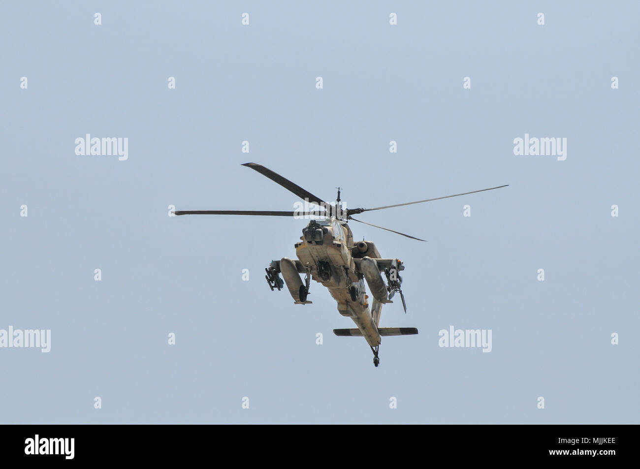 An Israeli Air force (IAF) exhibition. IAF Boeing Apache AH-64A (Peten ...
