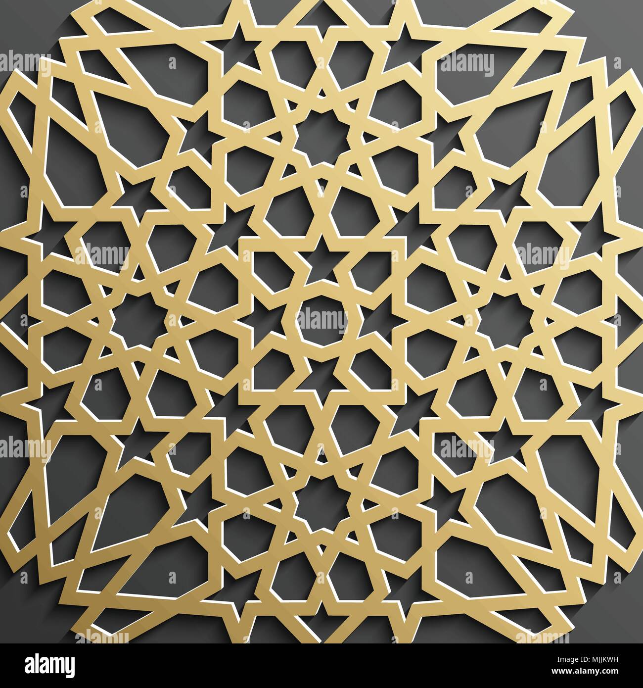 Seamless islamic pattern 3d . Traditional Arabic design element Stock ...