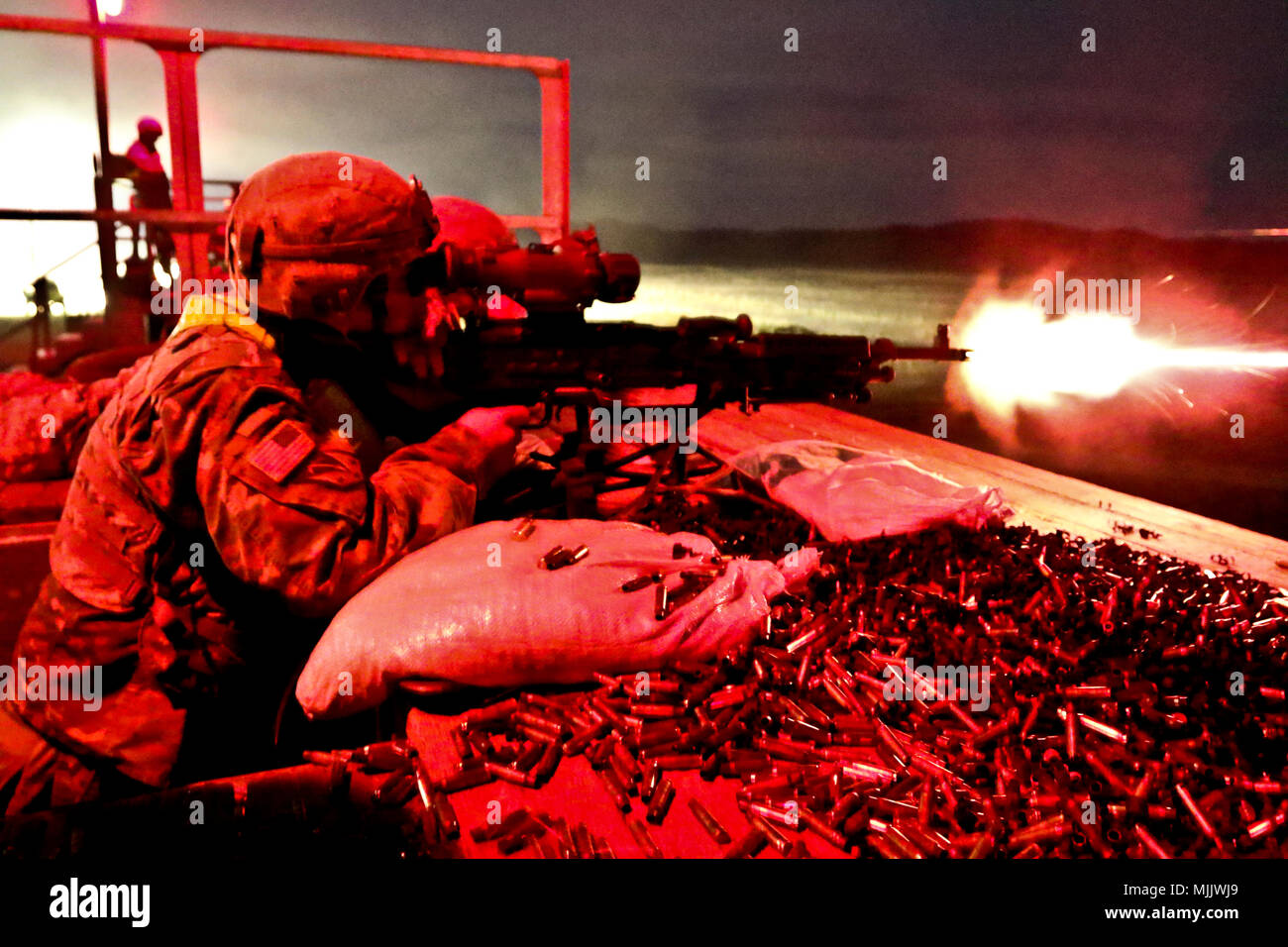 U.S. Army Reserve Spcs. Christopher Landon and Timothy Dauser, both ...