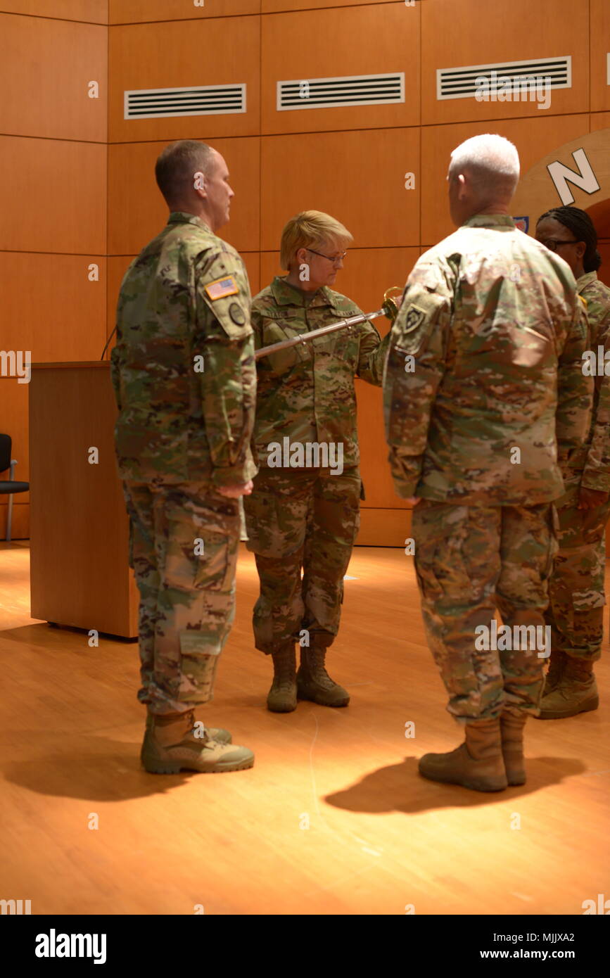 Command Sgt. Maj. Diana Staton, the incoming senior enlisted leader ...