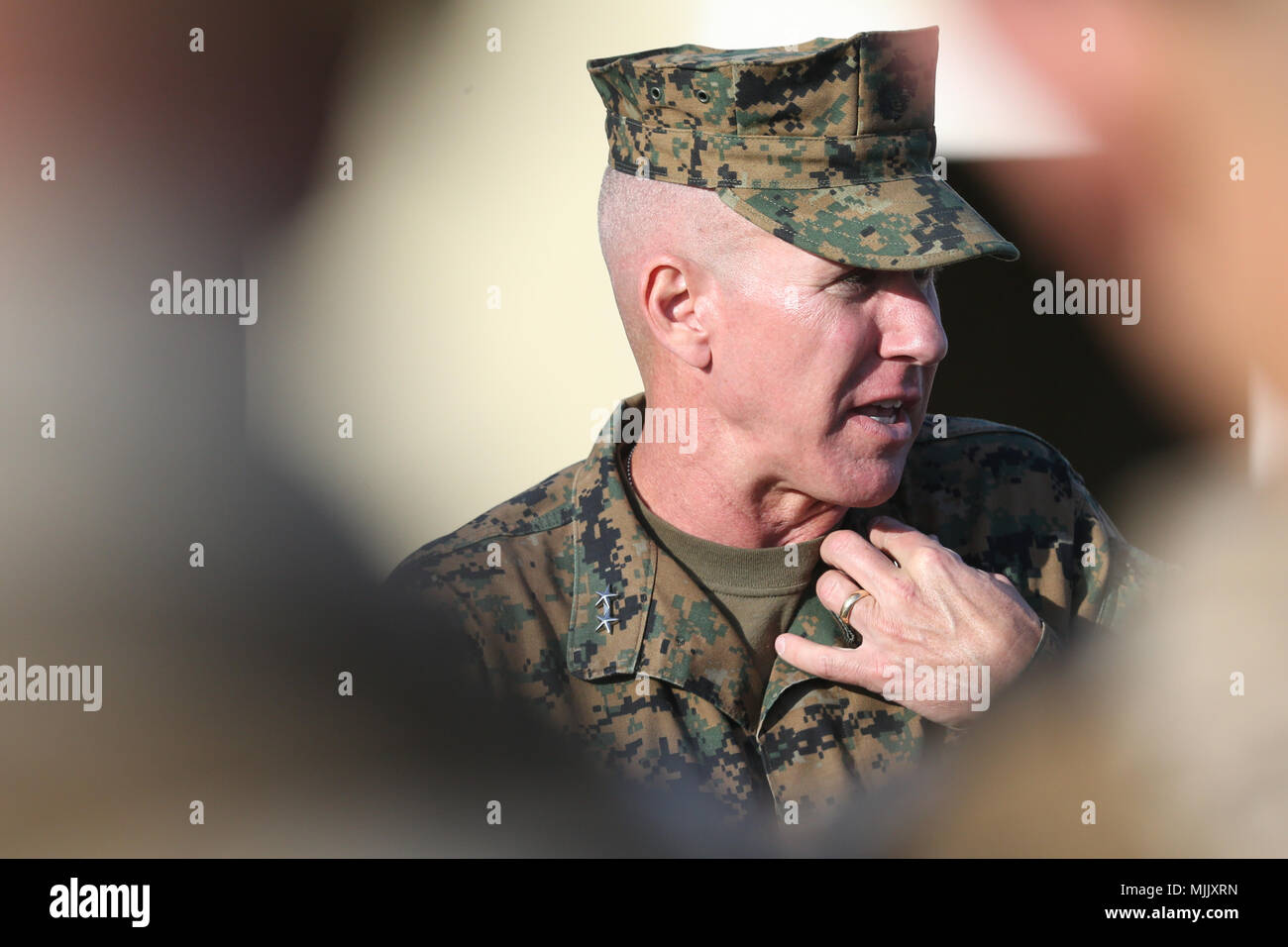 U.S. Marine Corps Maj. Gen. Eric Smith, commanding general of 1st ...