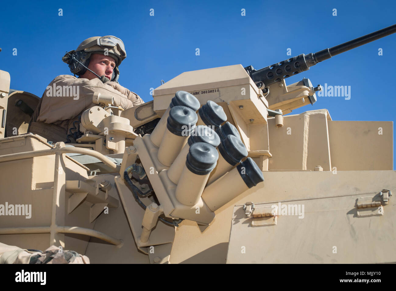 U S Marine Corps Sgt Michael Martel An M1a1 Abrams Tank Commander