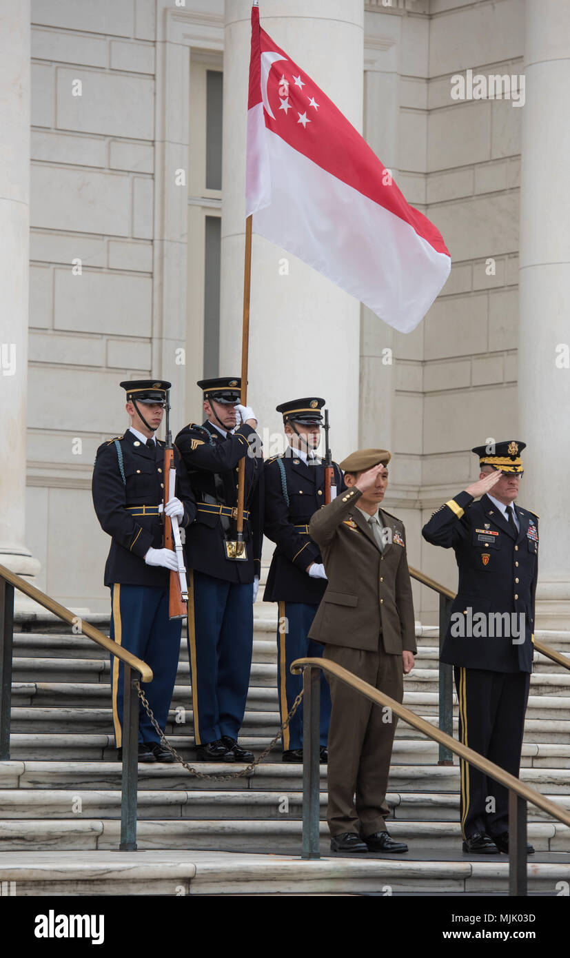 Service members participate in an Armed Forces full honors wreath ...