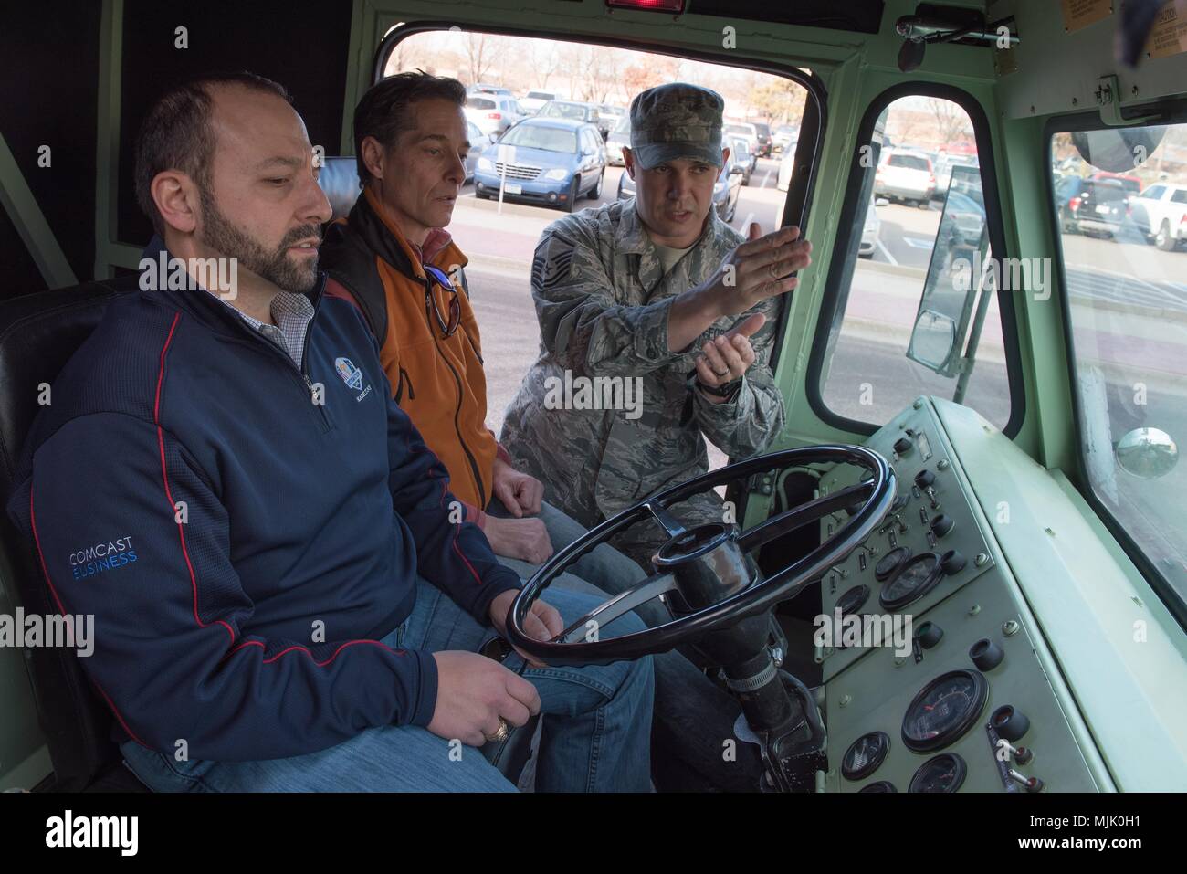 Master Sgt. Christopher Richardson, fire protection chief for the 934th ...