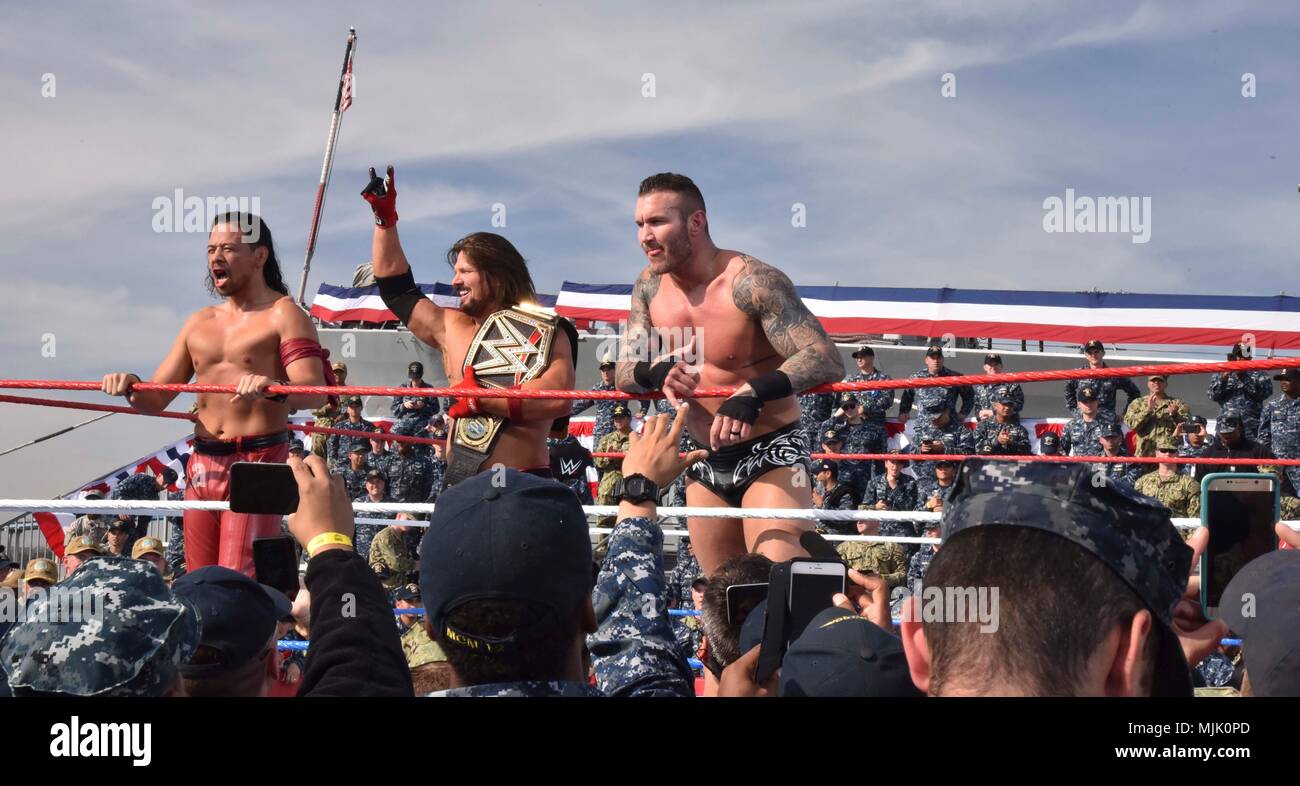 SAN DIEGO (DEC. 5, 2017) World Wrestling Entertainment (WWE) superstars ...