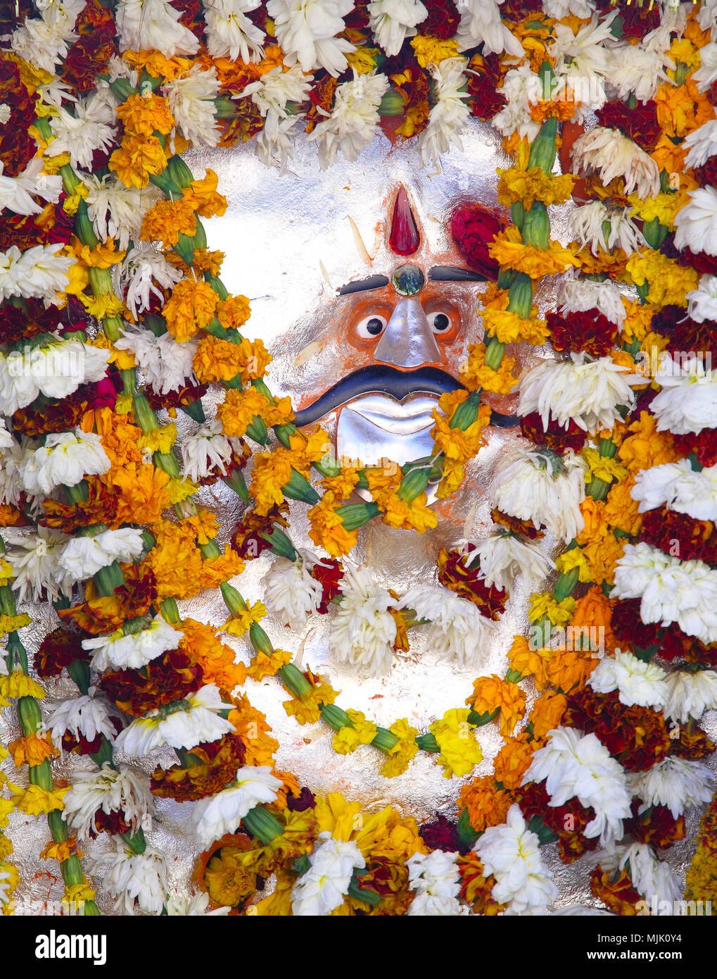 Altar in hindu temple in hi-res stock photography and images - Alamy