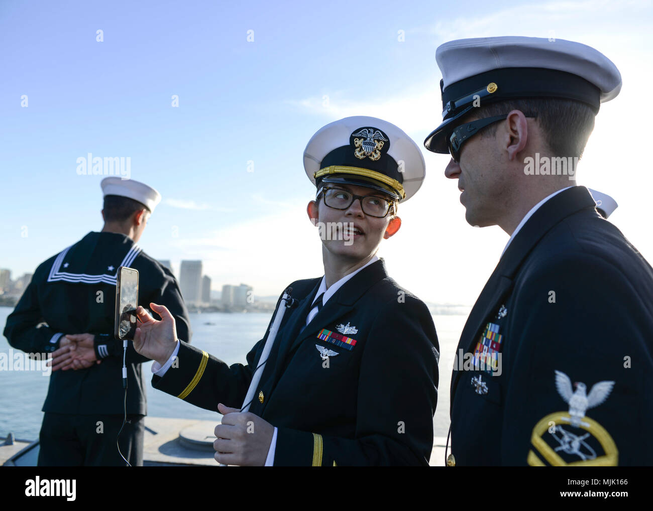 PACIFIC OCEAN (Dec. 5, 2017) U.S. Navy Ensign Meagan Morrison, from ...