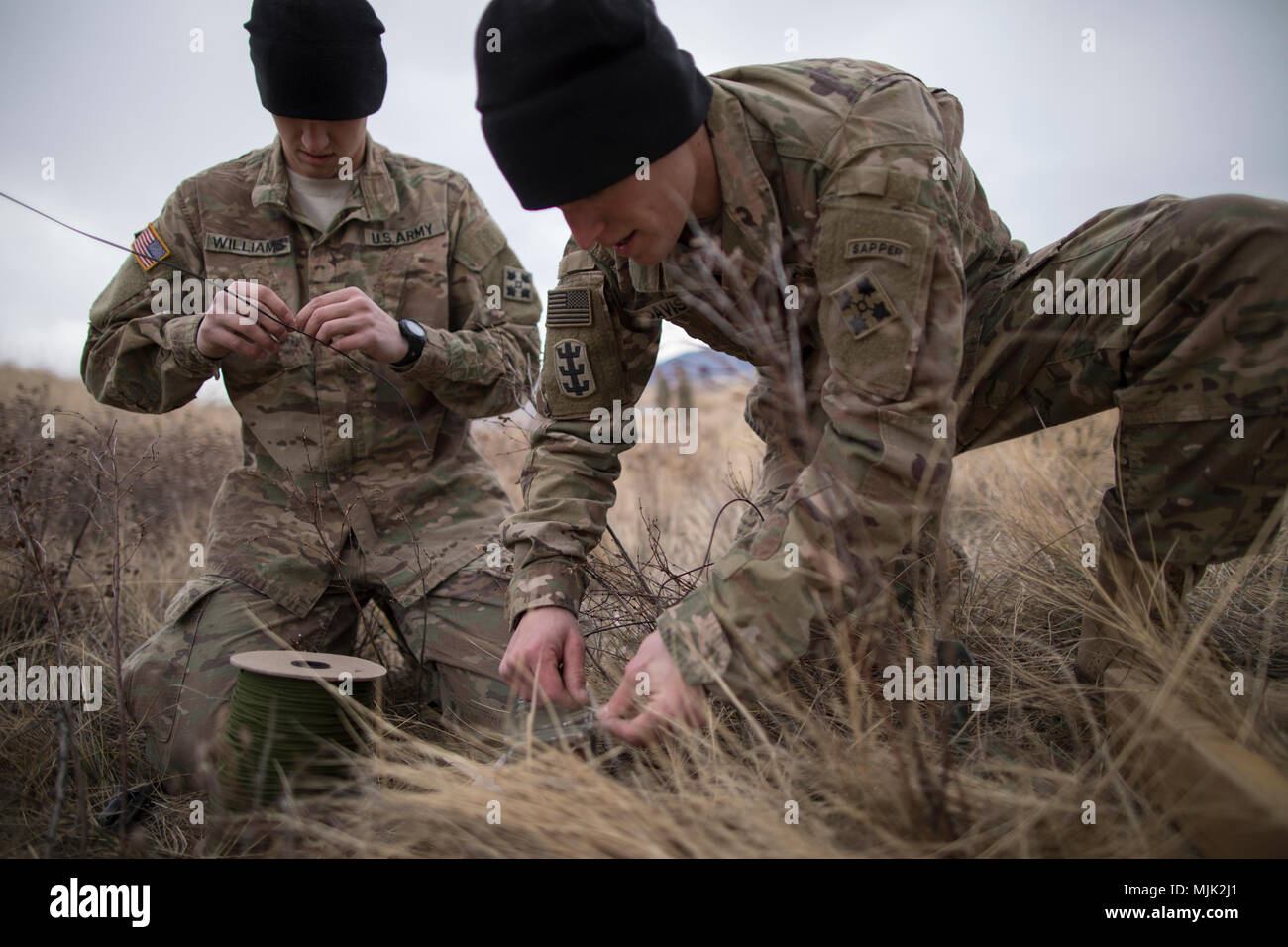 Staff Sgt. Brett Davis and Spc. James Williams, assigned to 588th ...