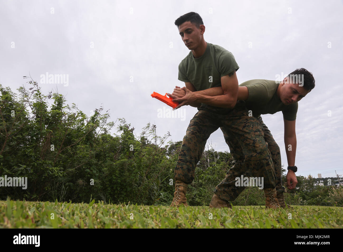 Cpl. Javier Carpintero performs a Marine Corps Martial Arts Program ...