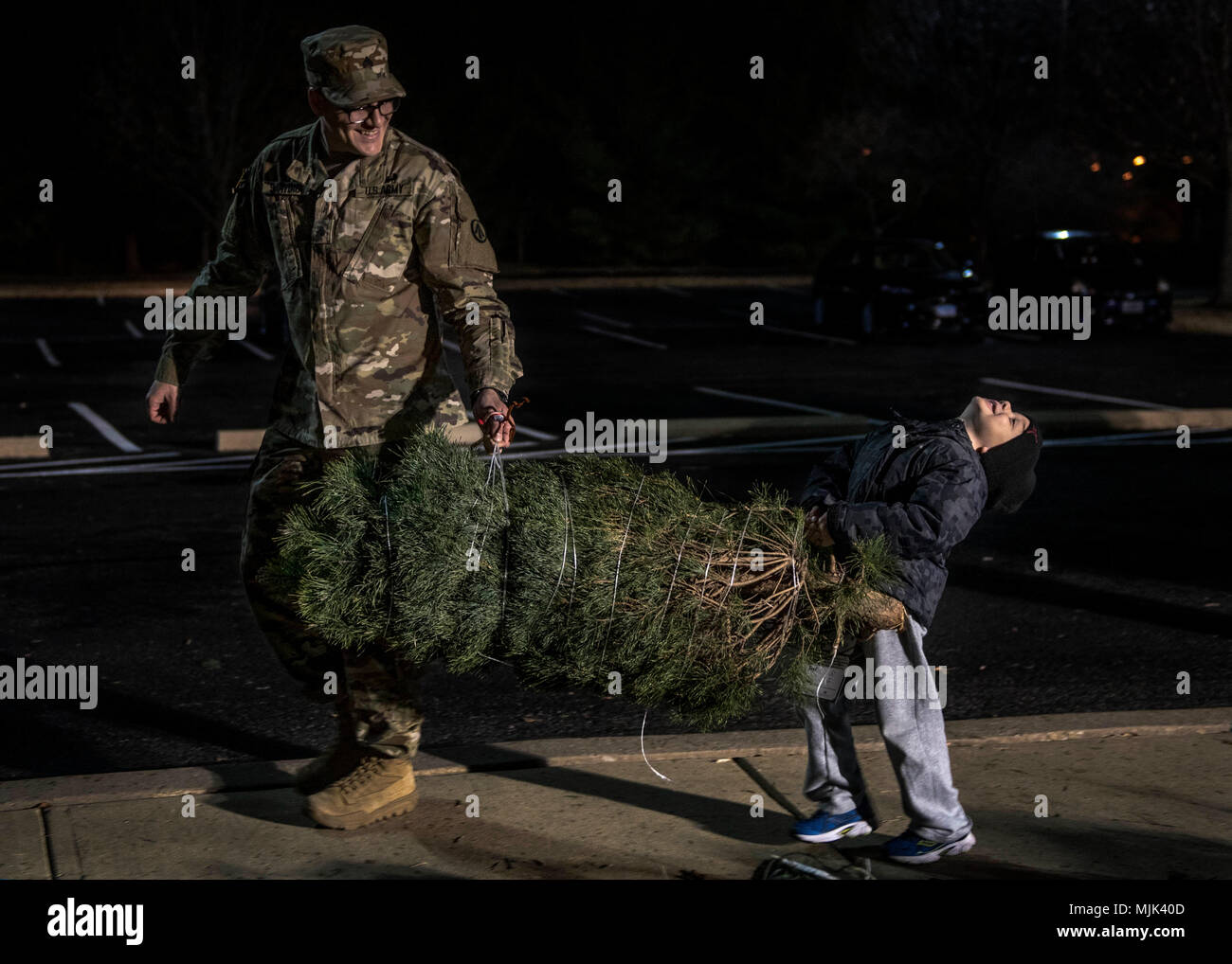 A U.S. Army service member with the Surface Deployment and Distribution ...