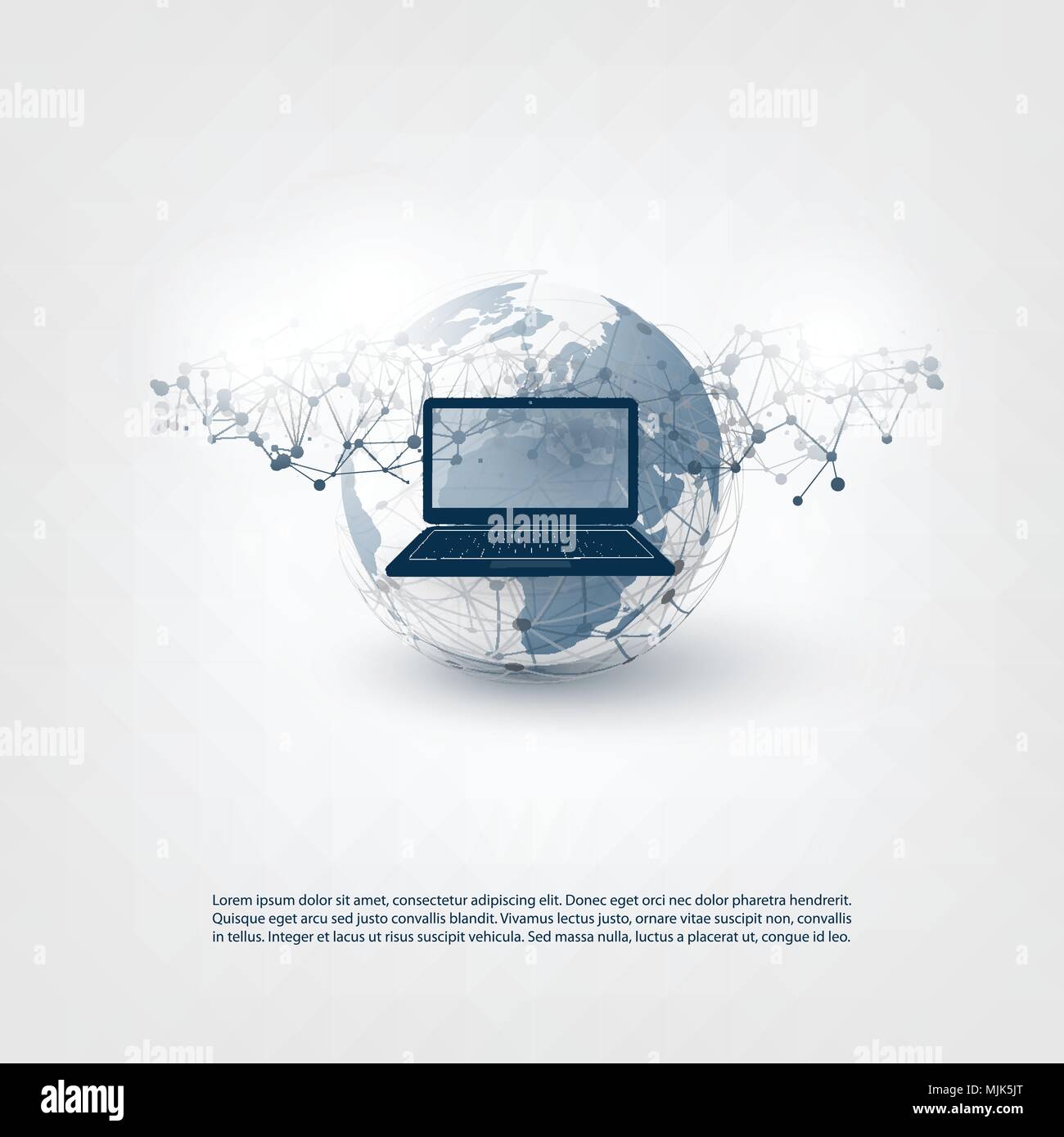 Cloud Computing Networks Structure Telecommunications Concept Design
