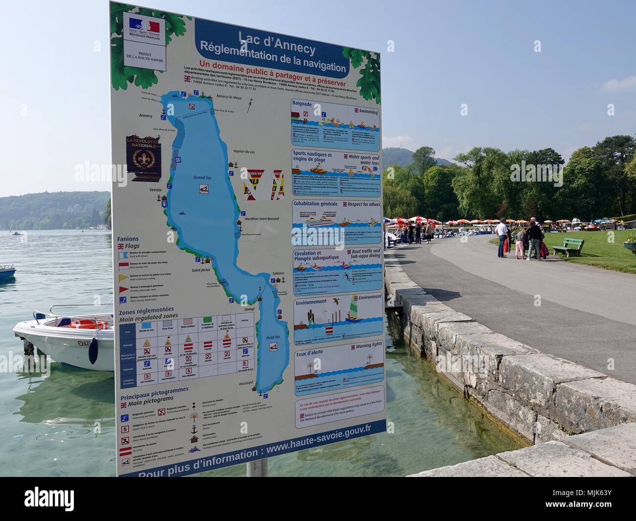 Lake Annecy France Map