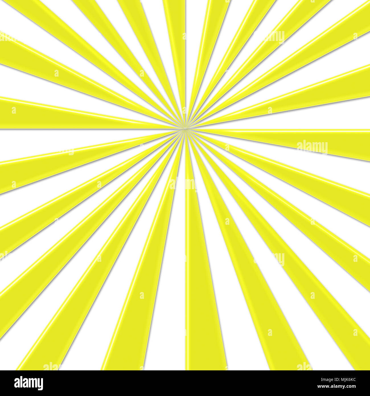 Stock Illustration - Yellow Colored Sunbeams Centered, Blank Copy Space ...