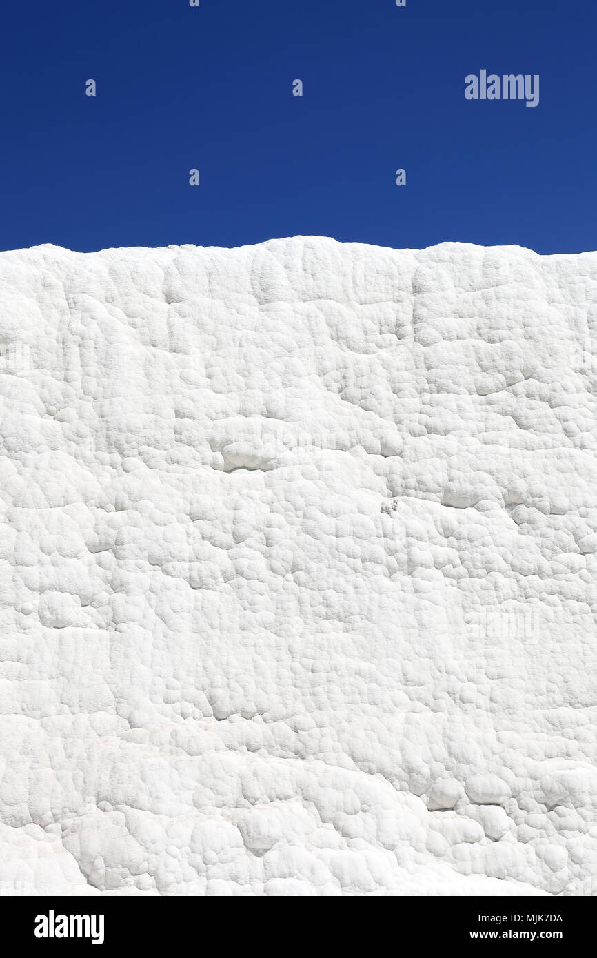 Pamukkale - Calcium deposits from natural thermal springs, Turkey Stock ...