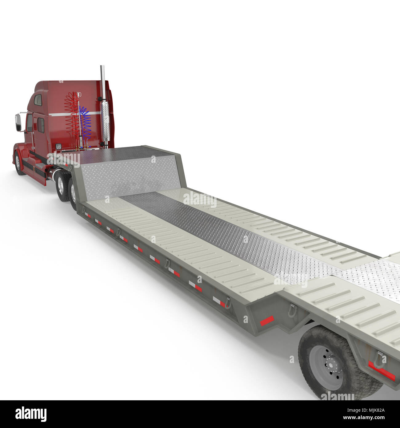 Empty flatbed truck isolated hi-res stock photography and images - Alamy