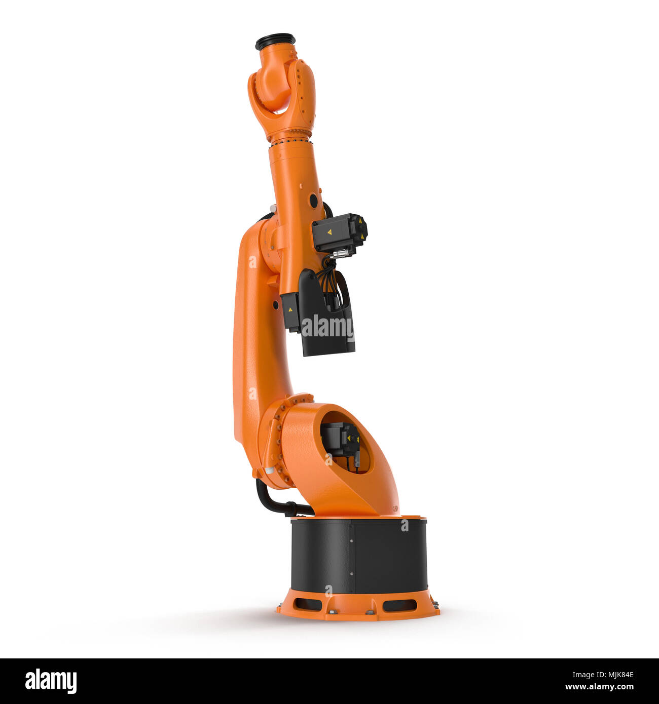 robotic hand machine tool isolated on white. 3D illustration, clipping ...