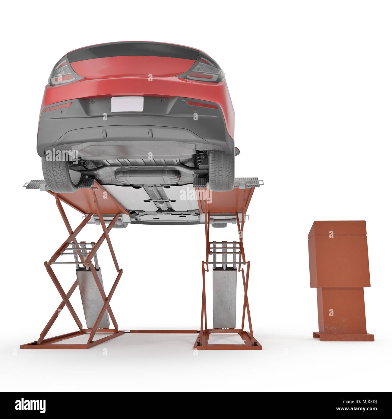Scissor lift under Cut Out Stock Images & Pictures - Alamy