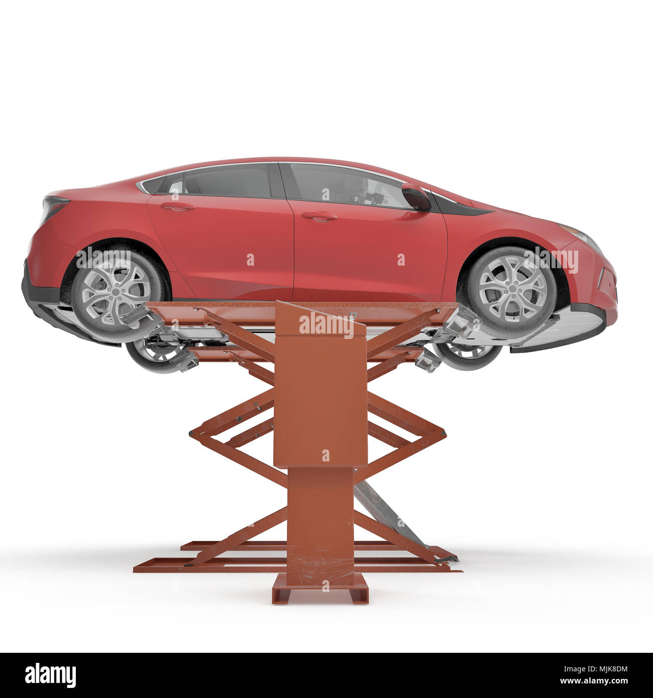 Scissor lift under Cut Out Stock Images & Pictures - Alamy