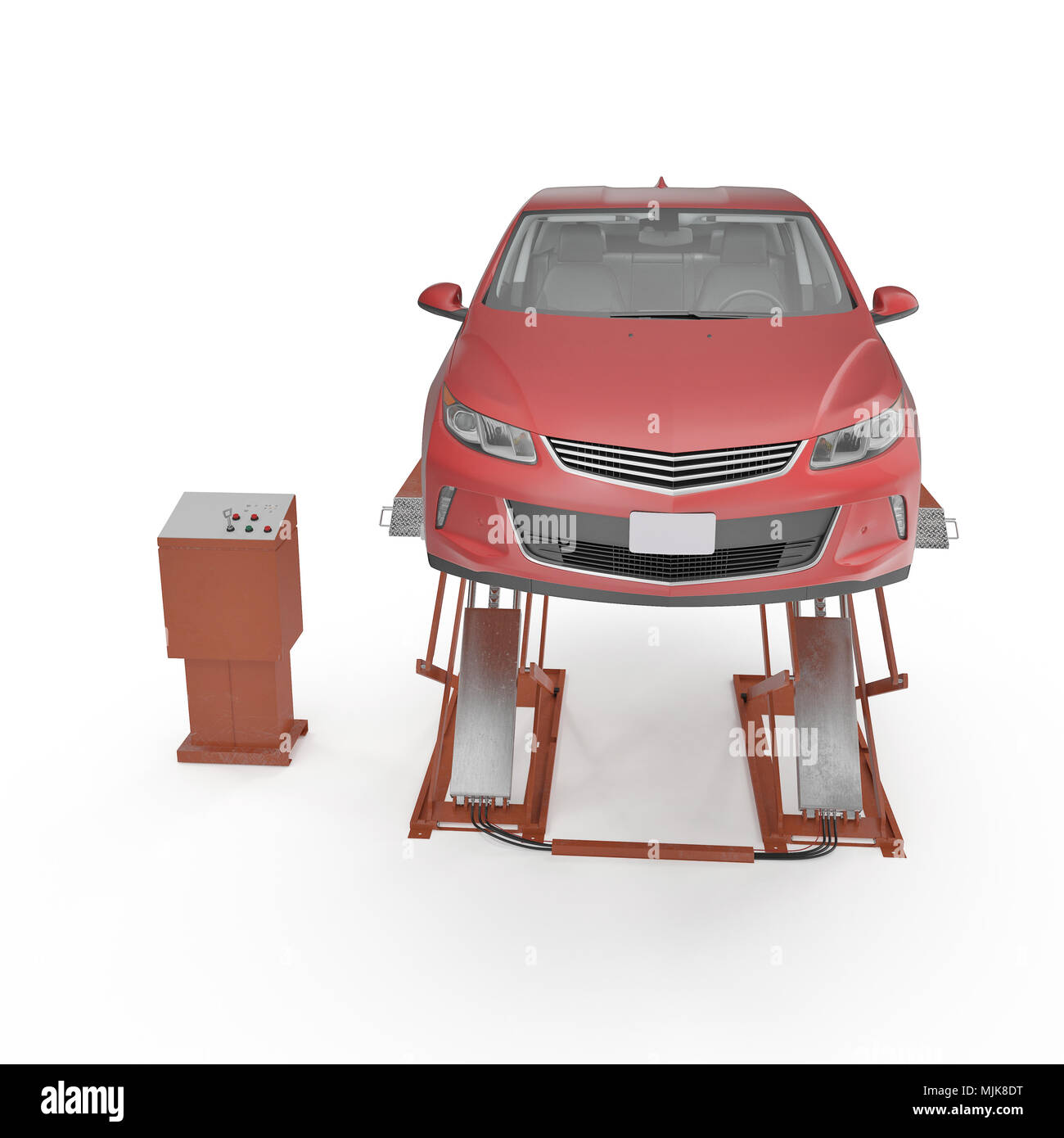 Scissor lift under Cut Out Stock Images & Pictures - Alamy