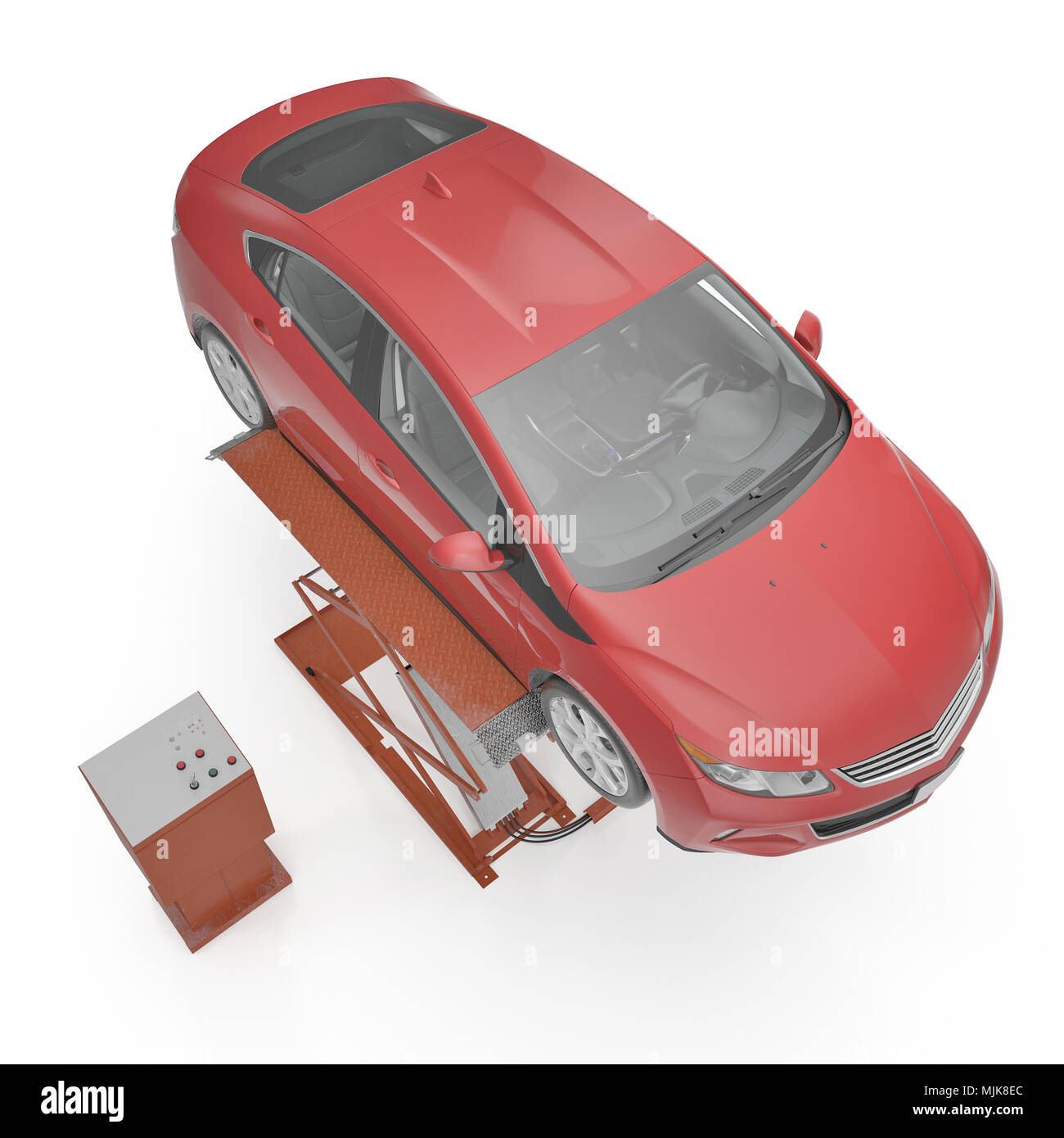 Scissor lift under Cut Out Stock Images & Pictures - Alamy