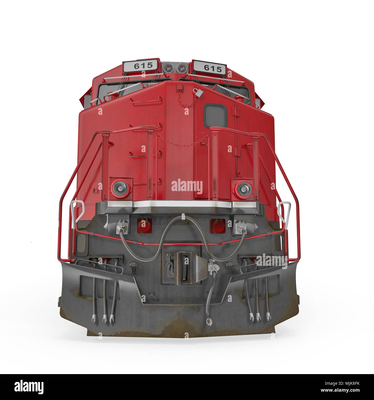 Front of freight train Cut Out Stock Images & Pictures - Alamy