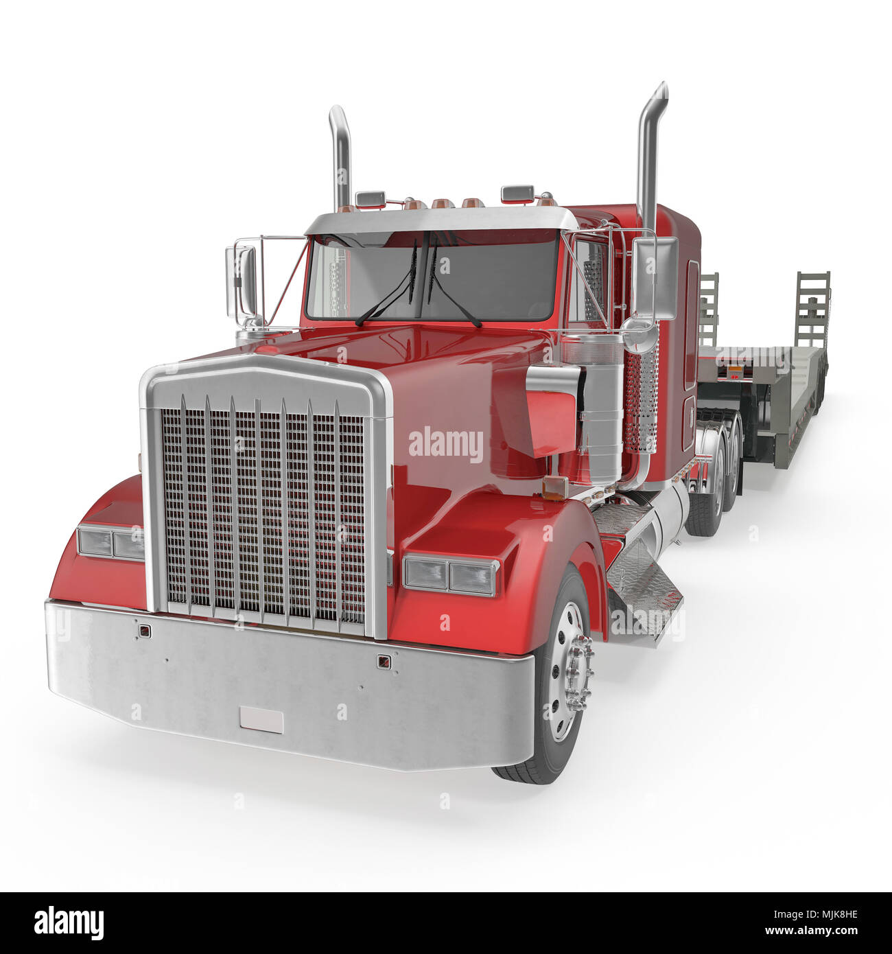 Empty flatbed truck isolated hi-res stock photography and images - Alamy