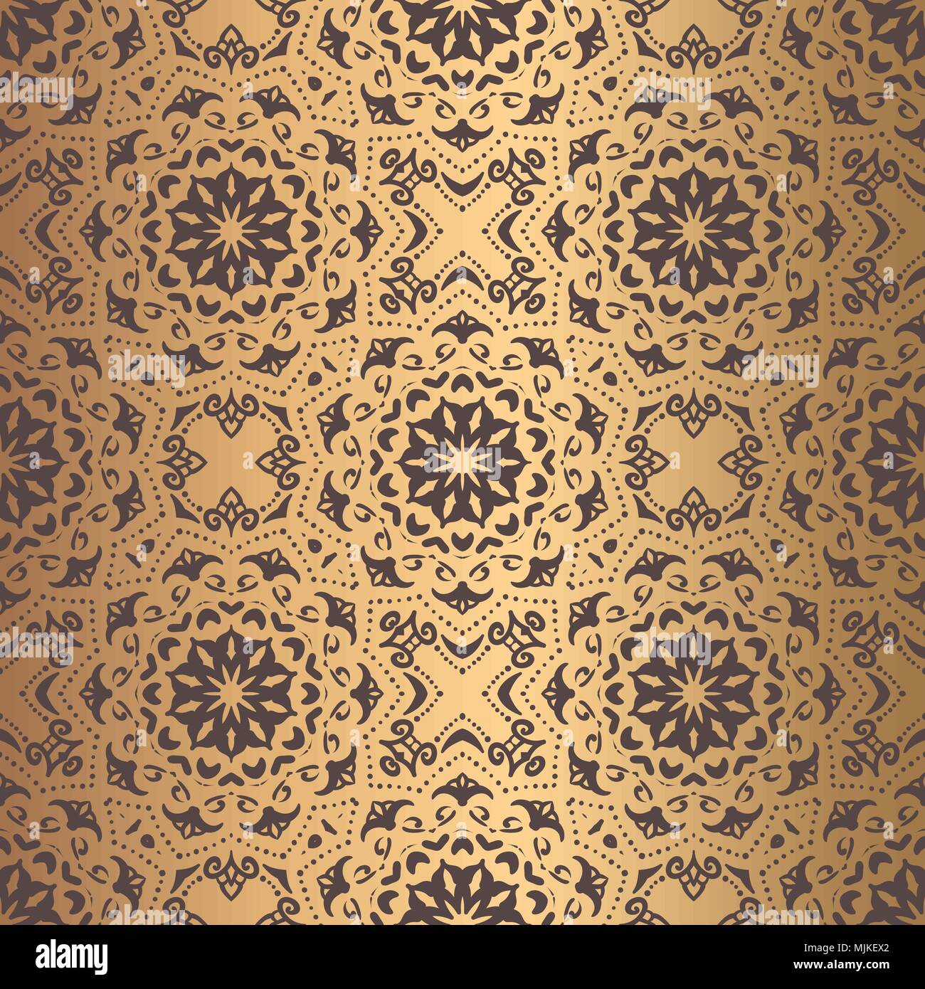 Golden floral vines Stock Vector Images - Alamy