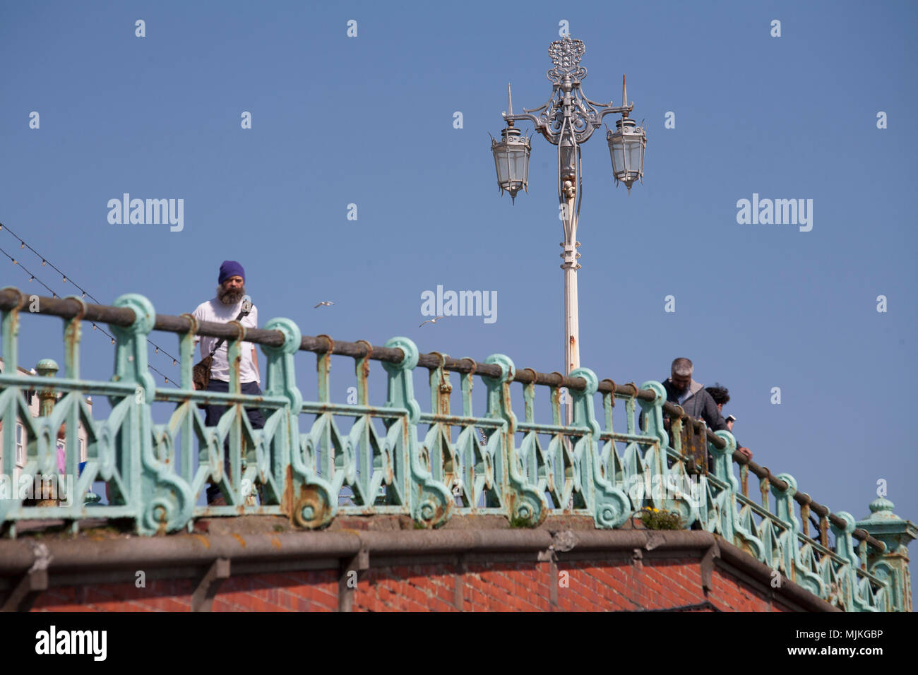 railings on Brighton seafront Stock Photo - Alamy