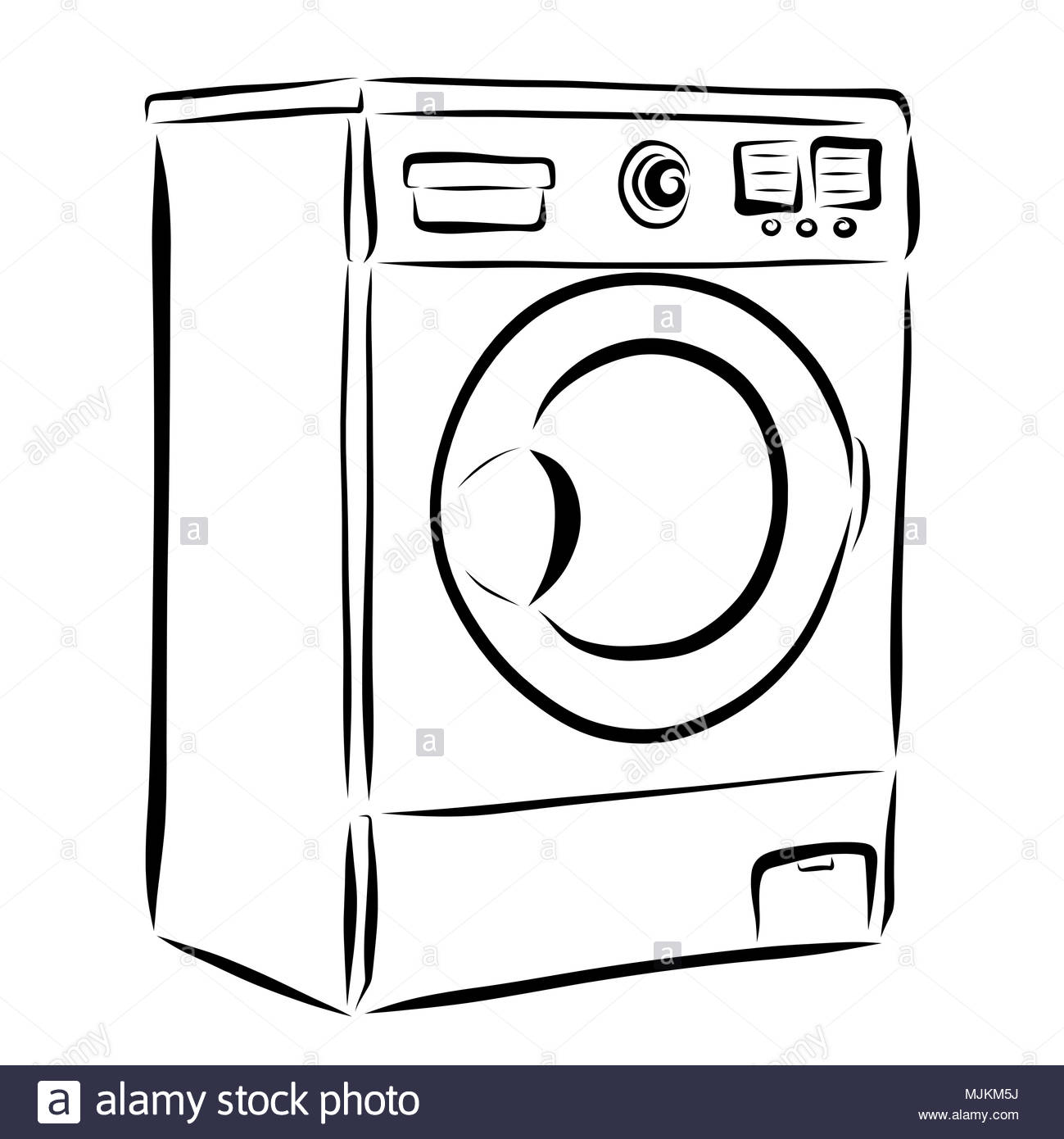 Washing Machine Black and White Stock Photos & Images - Alamy