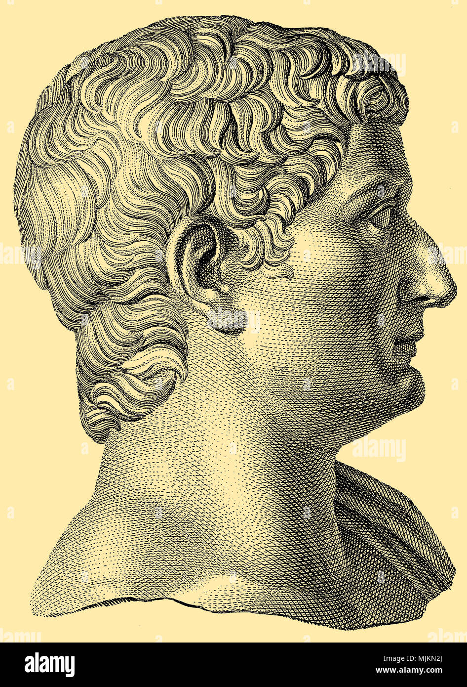Emperor tiberius engraving hi-res stock photography and images - Alamy