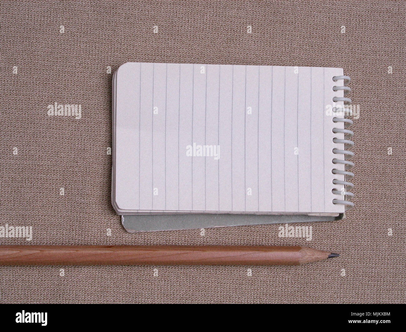 Pencil and Notepad Stock Photo - Alamy