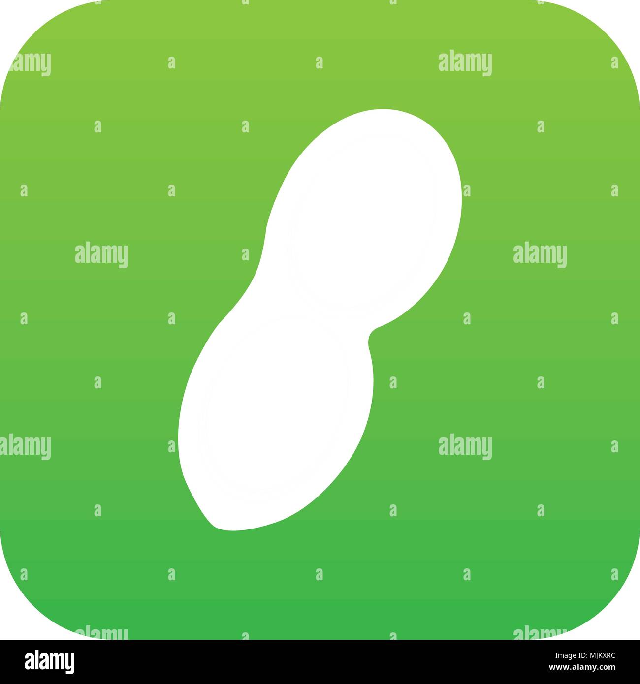 Peanut icon digital green for any design isolated on white vector ...
