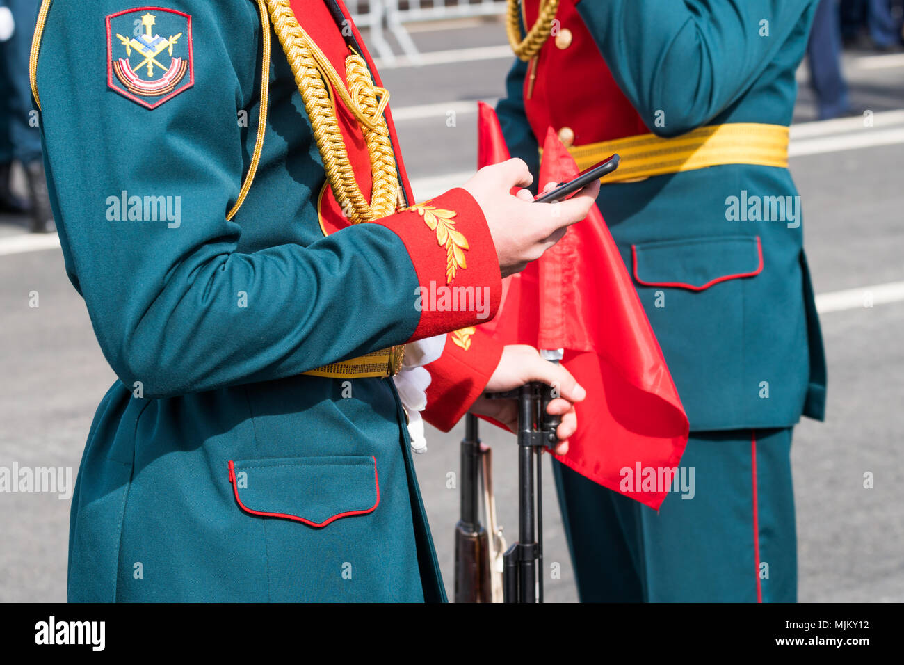 Russian military parade uniform hi-res stock photography and images - Alamy