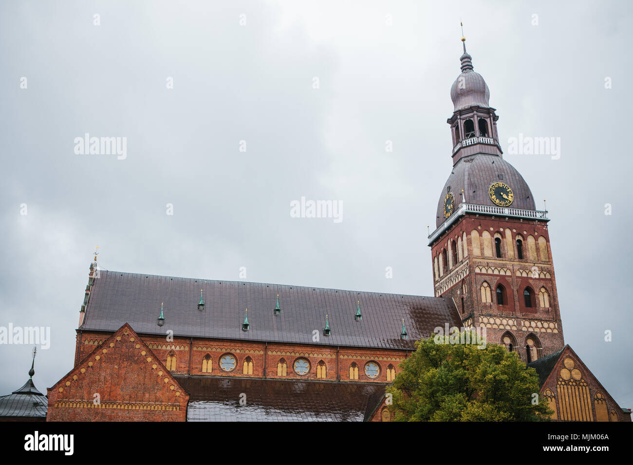 Dome Cathedral in Riga. An old religious building built in the 13th ...