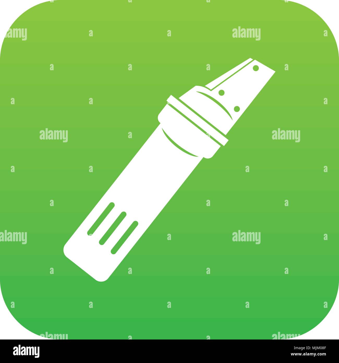 Glass cutter icon digital green for any design isolated on white vector ...