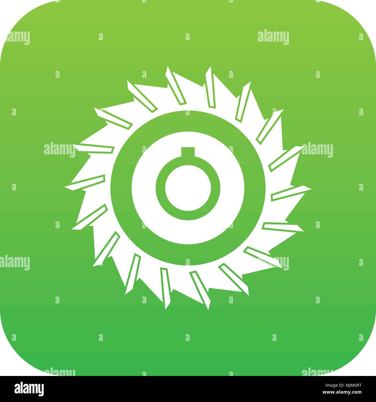 Circular saw disk icon digital green Stock Vector Image & Art - Alamy