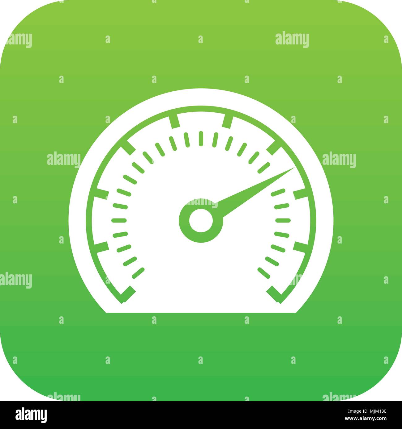Speedometer icon green vector Stock Vector Image & Art - Alamy