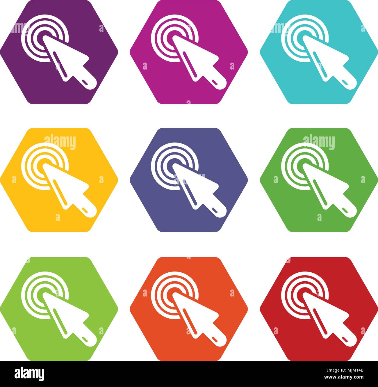 Cursor mouse icons set 9 vector Stock Vector Image & Art - Alamy
